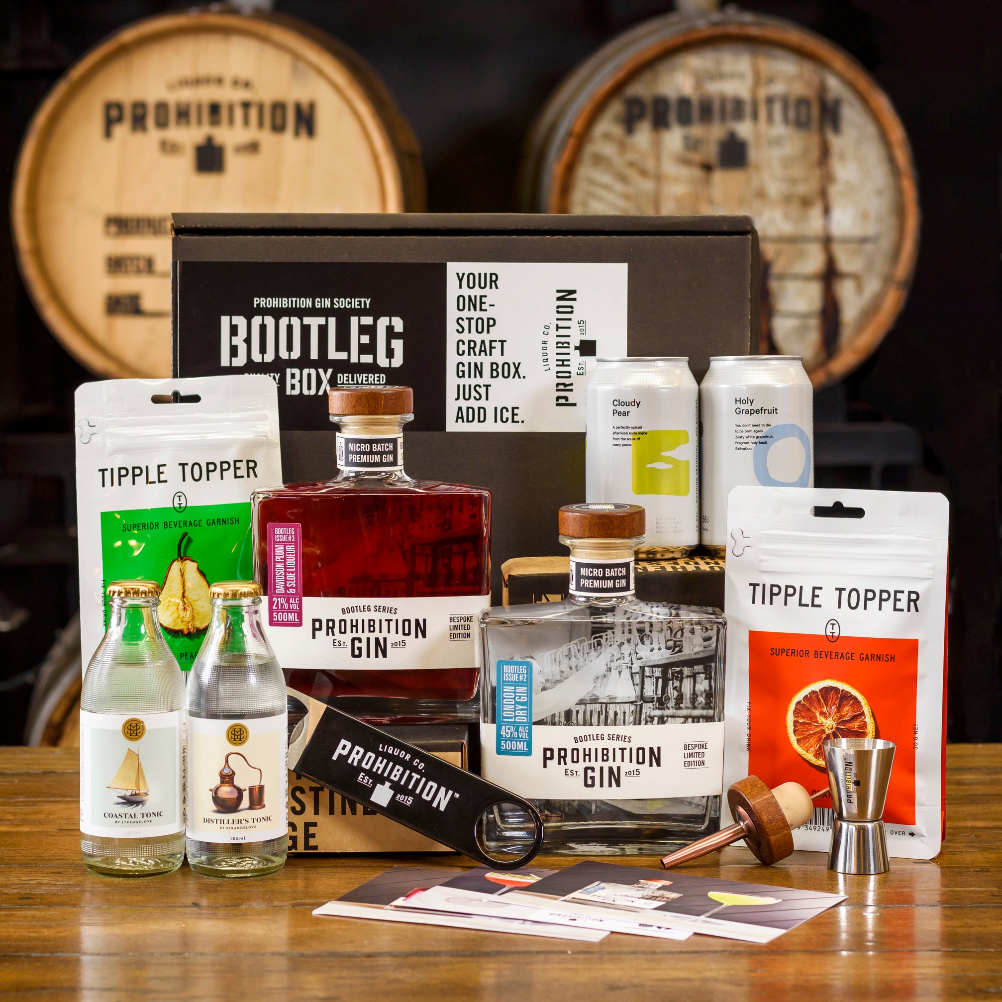 Bootleg Box | Quarterly Gin Subscription | Prohibition Liquor Co.
